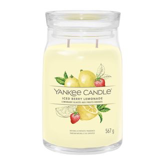 Yankee Candle Company Signature Duftkerze | gro&szlig;e Kerze mit langer Brenndauer Iced Berry Lemonade | Soja-Wachs-Mix | Perfekte Geschenke f&uuml;r Frauen