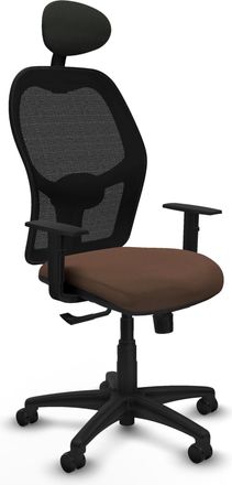 Piqueras y Crespo B&uuml;rostuhl, verstellbare Armlehne, h&ouml;henverstellbare Lendenwirbelst&uuml;tze und festes Kopfteil, ausgestattet mit Sincro 3 Positionen und Schneideschaum, S