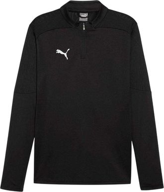 Puma Trainingsjacke f&uuml;r Herren, mit kurzem Rei&szlig;verschluss (Schwarz)