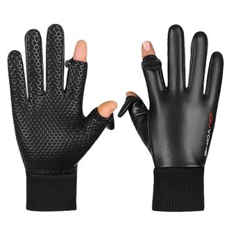 Generic Thermohandschuhe Winter Herren - Herren Winter Handschuhe Flipable Zwei Finger W&auml;rmende wasserdichte Qualit&auml;t