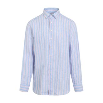 Etro Leinenhemd - - Shirts - Herren - Blau - XL