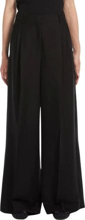 Max Mara Femme, Pantalons, Noir, Taille: 34 FR Pantalone Veliero ampio
