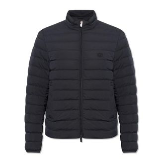 Emporio Armani Homme, Vestes, Bleu, Taille: M Veste Matelass&eacute;e &agrave; Col Montant