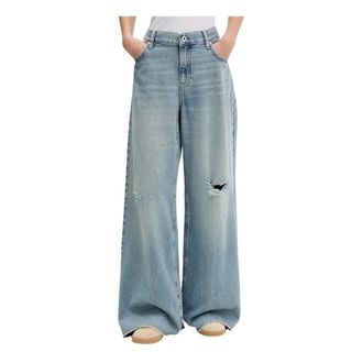 Karl Lagerfeld Wide Leg Jeans - - Jeans - Damen - Blau - W28