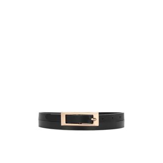 Kazar Femme, Accessoires, Noir, Taille: 110 CM Ceinture en cuir avec boucle rectangulaire minimaliste