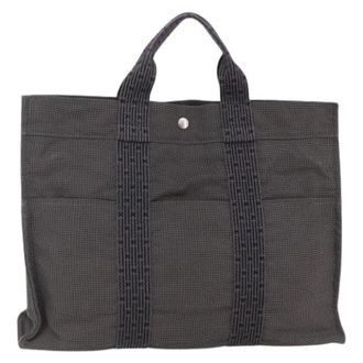 Herm&egrave;s Pre-owned Vintage Canvas Tote Bag - - Pre-owned - Damen - Grau - ONE SIZE