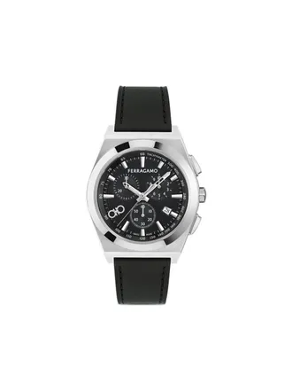 Ferragamo montre Vega Upper East Chrono 42 mm - Noir