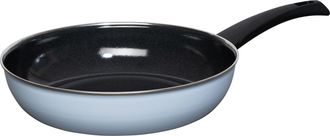 Riess 0057-028, Emaillepfanne, 28cm, SKY BLUE, LBH 47.2x29x6.5cm, Gewicht 1.909kg