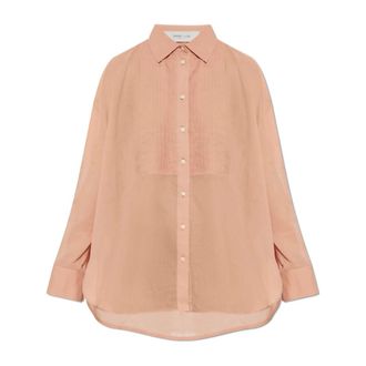 Golden Goose Plissiertes Oversize-Hemd - - Blouses & Shirts - Damen - Rosa - S