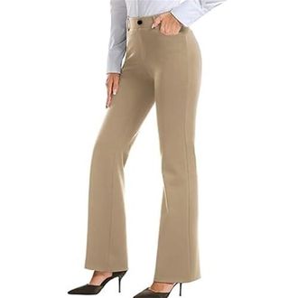 Generic Robe taille haute pour femme, pantalon de travail d&eacute;contract&eacute;, fluide, infroissable, confortable, contr&ocirc;le du ventre, pantalon de bureau formel 2026, 