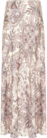 SoAllure Femme, Jupes, Multicolore, Taille: 44 FR Maxi Gonna Stampa Paisley