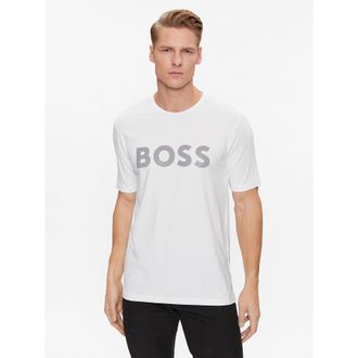 HUGO BOSS T-Shirt Tee 8 50501195 Wei&szlig; Regular Fit