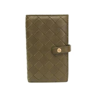 Bottega Veneta Portefeuille bi-fold Pre-owned Intrecciato - Femme - Pre-owned - Vert - Taille: ONE Size