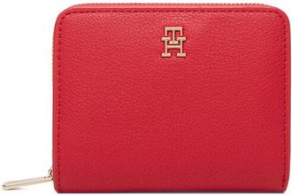 Tommy Hilfiger Geldb&ouml;rse Th Icon Med Za W/Flap AW0AW18475 Rot