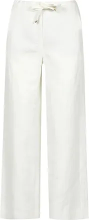 Max Mara Femme, Pantalons, Blanc, Taille: 42 FR Pantalon large