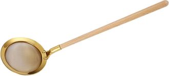 DOITOOL Fettabsch&ouml;pfl&ouml;ffel Edelstahl Feinmaschiges Sieb mit Ergonomischem Holzgriff &Ouml;lfilterl&ouml;ffel f&uuml;r Hot Pot Nudelgerichte und Vielseitiges Kochen
