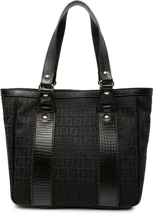 Fendi Shopper - Zucchino Canvas Tote - Gr. unisize - in Schwarz - f&uuml;r Damen