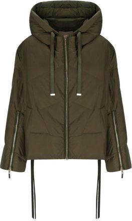 Twinset Femme, Vestes, Vert, Taille: 36 FR Military Hooded Jacket