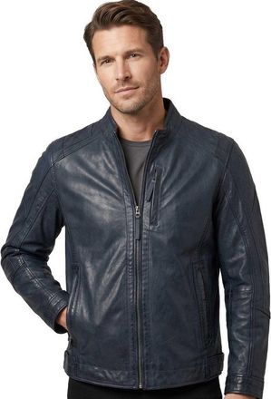 Jilani Lederjacke Eldor-2 Jilani - Herren Lederjacke Lammnappa navy