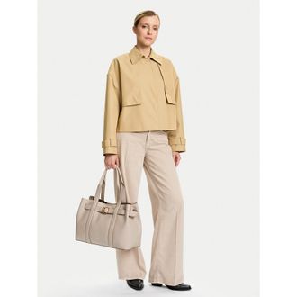 Calvin Klein Handtasche Calvin Klein Buckle Medium Tote LV04F3294G &Eacute;cru