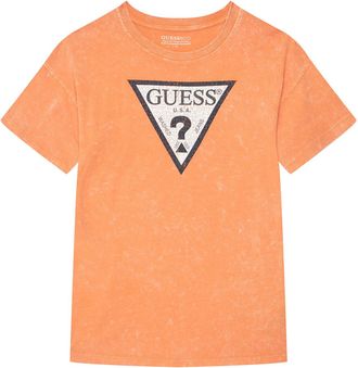 Guess T-Shirt L6GI18 K8HM4 Orange Relaxed Fit