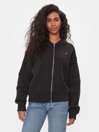 Tommy Jeans Sweatshirt Tjw Zip Thru Bomber DW0DW17957 Schwarz Regular Fit