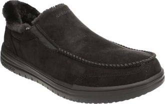 Skechers Homme Murette-Scofield Mocassin, Noir (Noir/Noir), 40 EU