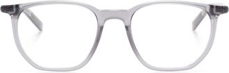 Montblanc Brille mit geometrischem Gestell - Grau