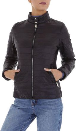 Ital-Design Steppjacke Damen Freizeit (87256716) Leicht gefüttert Übergangsjack in Schwarz