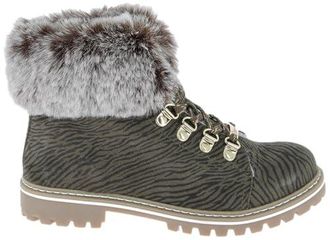 Les Tropeziennes LES TROPEZIENNES PAR M. BELARBI Femme Lacen Chaussures Ville Bottes DE Neige, Kaki Zebre, 38 EU