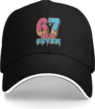 Generic Chapeau dHomme, Casquette de Baseball Summer Drip num&eacute;ro 67, randonn&eacute;e p&ecirc;che y2k Design Mignon, Chapeau Sun Trucker, Casquettes de Baseball pour Homme