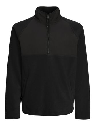 Jack & Jones JACK&JONES Herren Jcopeak Sweat High Neck Half Zip Sweatshirt, Black, XS