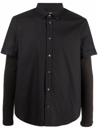 Diesel chemise S-Marley-A superpos&eacute;e - Noir