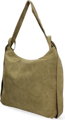 Gave Lux Sac &agrave; bandouli&egrave;re convertible en sac &agrave; dos pour femme en cuir v&eacute;ritable Made in Italy 37x37x9 cm GLX228105423FBG, vert fonc&eacute;, Taille unique