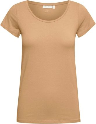 Inwear Femme, Tops, Brun, Taille: 42 FR T-shirt moulant camel chaud