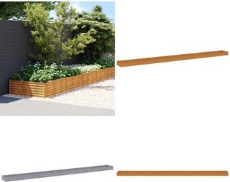 vidaXL Vidaxl - Lit surélevé de jardin 1150x100x36 cm acier corten - Jardiniere - Lit Surélevé - Acier Corten - Plante - Fleur - Home & Living