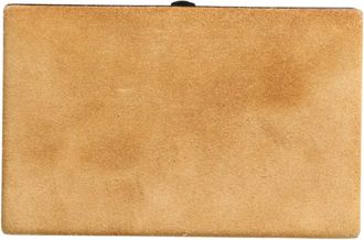 Dolce & Gabbana Femme, Sacs, Beige, Taille: ONE Size Velvet Calf Leather Clutch