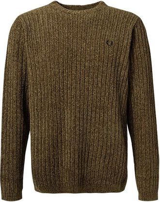 Fred Perry Herren Pullover braun unifarben