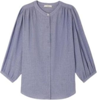 Sessun Femme, Blouses et Chemises, Bleu, Taille: 40 FR A View Blouse