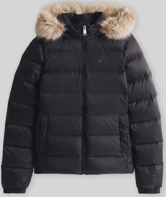 Tommy Jeans Slim Fit Daunenjacke mit abnehmbarer Kapuze