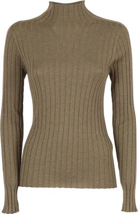 PESERICO Femme, Pulls, Vert, Taille: 44 FR Pull Col Roul&eacute; C&ocirc;tel&eacute;