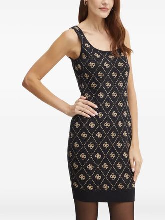 Guess Co robe courte sans manches &agrave; motif monogramm&eacute; - Noir