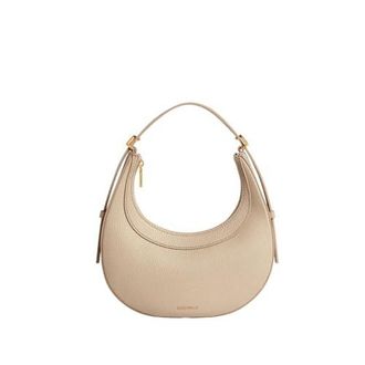 Coccinelle Cuir sac &agrave; main sac &agrave; &eacute;paule Whisper Grained Leather Mini Bag Sandshell beige