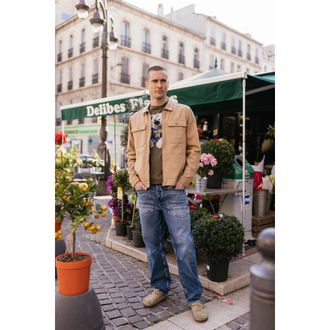 Le Temps Des Cerises Jeans loose hobo work bleu