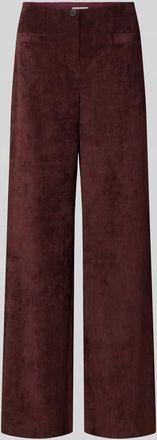 Emme High Waist Hose mit Cordstruktur