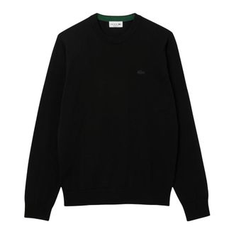 Lacoste Merinowolle Pullover f&uuml;r M&auml;nner - - Knitwear - Herren - Schwarzk - L