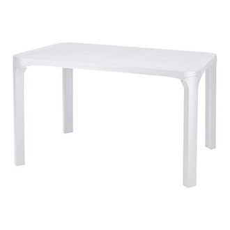 Grandsoleil GRAND SOLEIL grandsoleil Secur RESINA greenpol Rechteckiger Tisch, grün polymeric, weiß, 120 x 80 x 72 cm