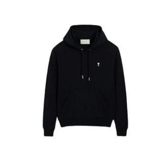 Ami Homme, Sweatshirts et sweats &agrave; capuche, Noir, Taille: XS De Coeur Cotton Sweat &agrave; capuche