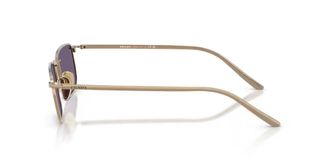 Prada SPRD52C049E7OE Metal Rectangle Frame Sunglasses - Purple