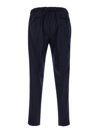 Dolce & Gabbana Mens Blue High Waist Wool Pants Virgin Trousers